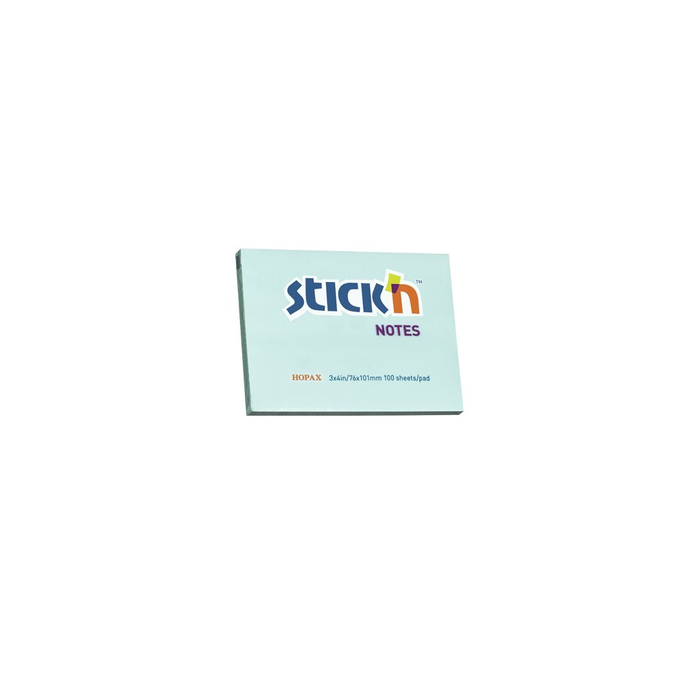 STICK'N 3 x 4" PASTEL STICKY NOTES - ASSORTED