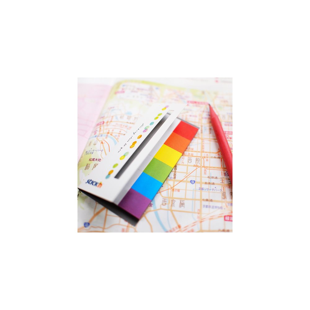 STICK'N PAPER INDEX 6 COLOURS - RAINBOW