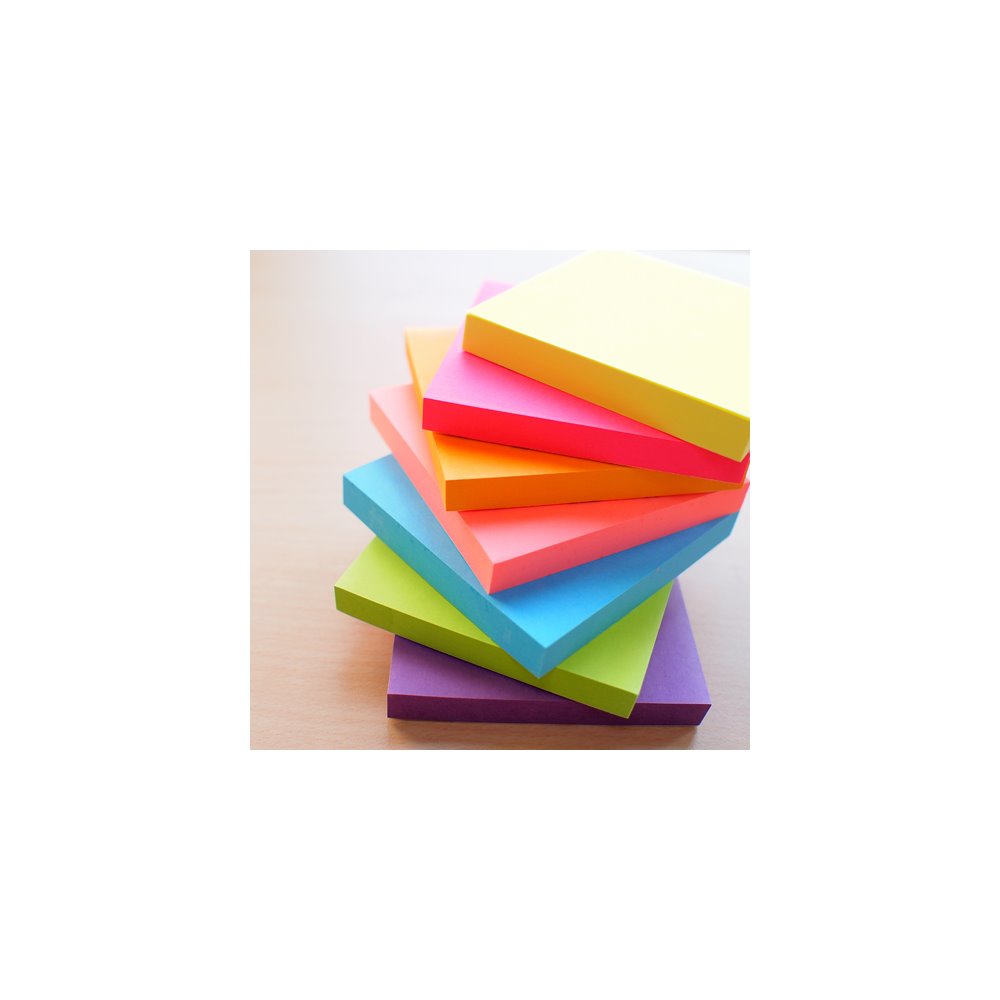 STICK'N 3 x 3" NEON PINK STICKY NOTES
