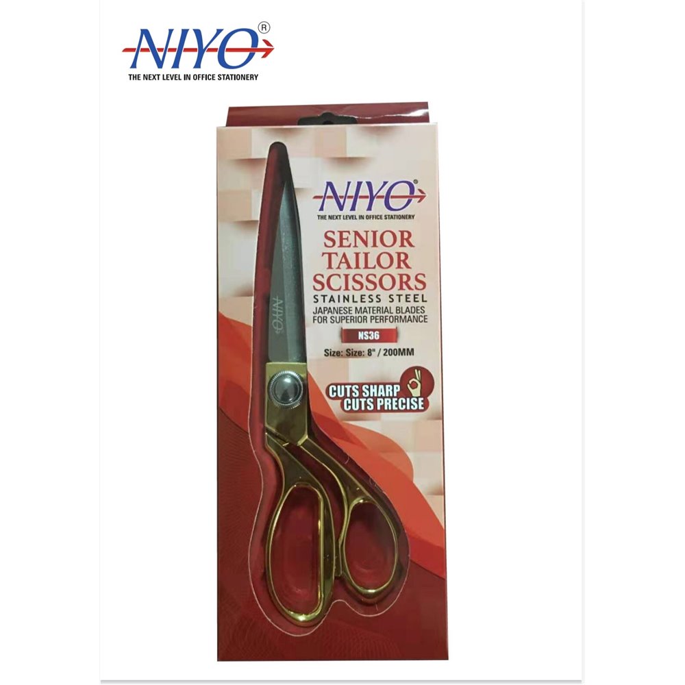 NIYO SENIOR TAILOR SCISSORS NS36, 8"