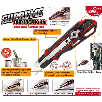 SDI CUTTER KNIFE 0445C EXTRA HEAVY DUTY CUTTER