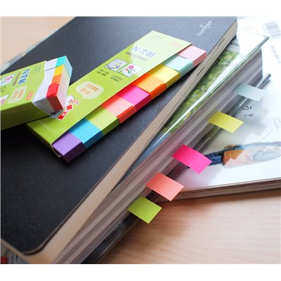 STICK'N PAPER INDEX TABS 8 COLOURS