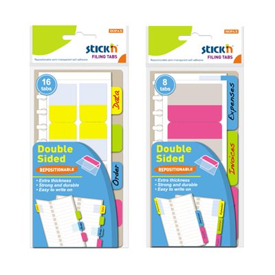 STICK'N ORGANISER FILING TAB